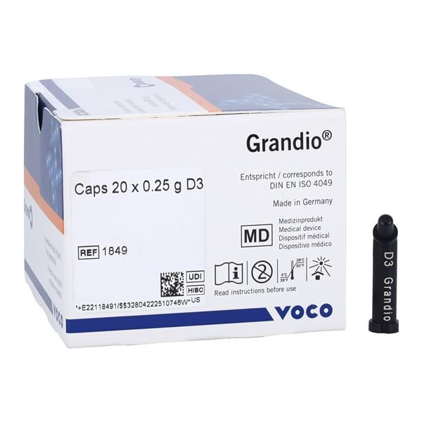 Buy Voco 1849 Grandio Restorative Dental Capsules D3 20/Pk 0.25gm - MVP ...