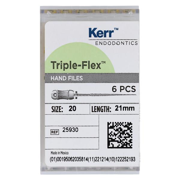 Buy Kerr Dental 25930 Triple-Flex Endodontic Files #20 21mm Stainless ...