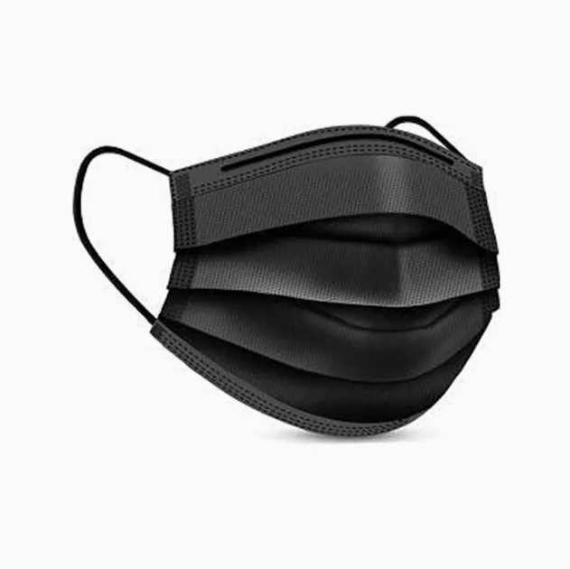Premium Plus ONE2288-BLACK Earloop Face Masks Black Ultra Sensitive 50 ...