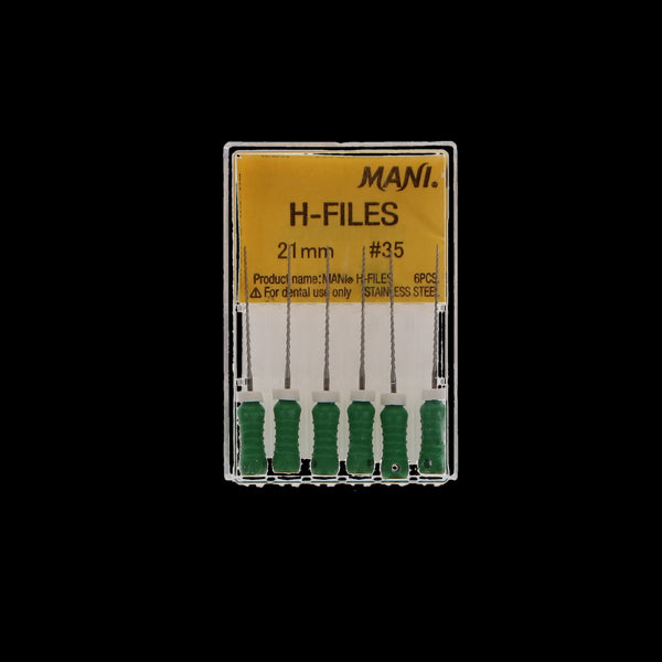Mani HF2135 Endodontic Hedstrom Files 21mm #35 Stainless Steel 6/Pk ...