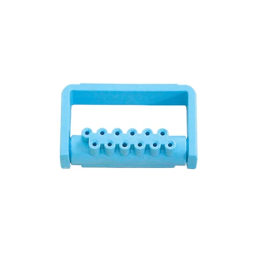 Pac-Dent 380LB Bur Bocks Plastic Bur Caddy 12-Hole FG Light Blue – MVP ...
