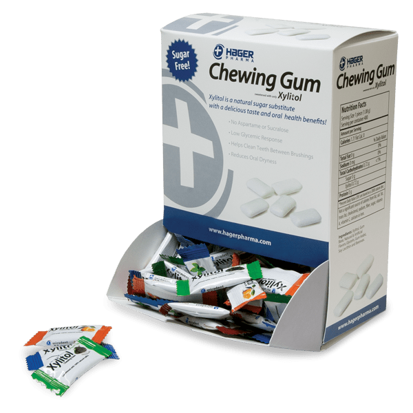 Buy Hager 635069 Miradent Xylitol Chewing Gum Sample Box Assorted 200 ...