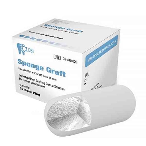 Buy DSI DS-SG1020 Sponge Graft Collagen Plugs With Bone Graft Sterile ...
