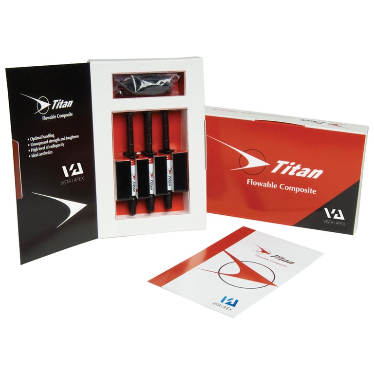 Buy Vista Dental 90009 Titan Flowable Composite Syringes A2 6/Pk 1.5 Gm ...