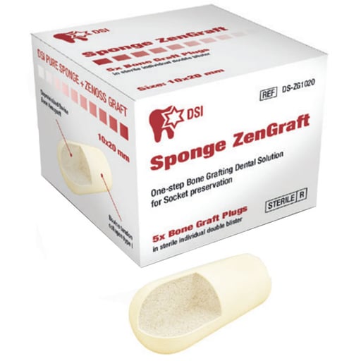 Buy DSI DS-ZG1020 Sponge Zengraft Bone Grafting Plugs 10mm X 20mm 5/Pk ...
