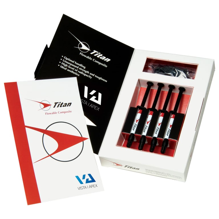Buy Vista Dental 90010 Titan Flowable Composite Syringes A1 4/Pk 1.5 Gm ...
