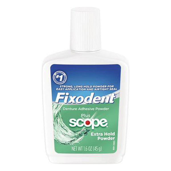 Proctor & Gamble 80362566 Fixodent Denture Adhesive Powder Plus Scope ...